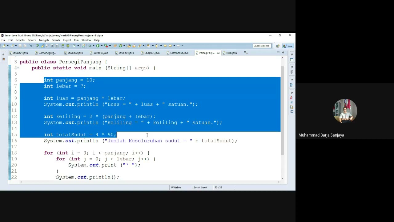 Java Study Group - Mengkaji Method Pada Konsep Enkapsulasi Dengan Contoh Mudah Dipahami - Week 03