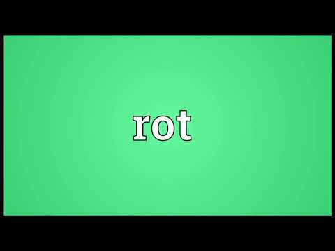 rot meaning in English