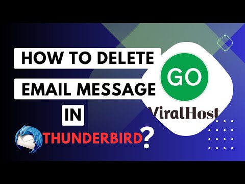 How to delete an email message in Mozilla Thunderbird GoViralHost