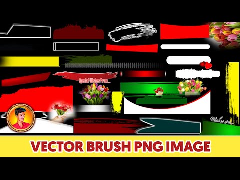 Brush Png Image || Vector Png Images Banner Design Material Png Files || Picsart || @MASTEREDITZYT