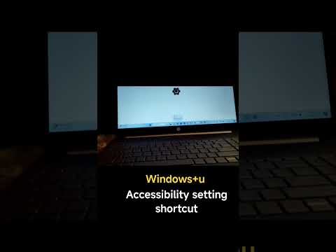 Accessibility setting shortcut for windows new 2024