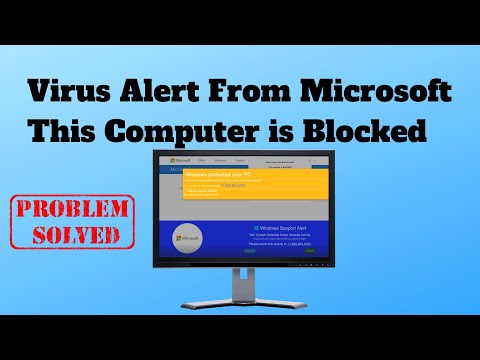 Virus Alert From Microsoft This Computer is Blocked