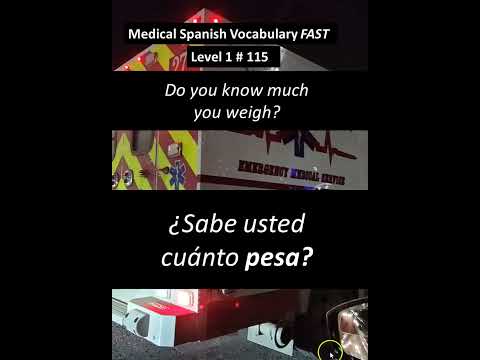 How much do you weigh? / ¿Cuánto pesa usted? #medicalspanish