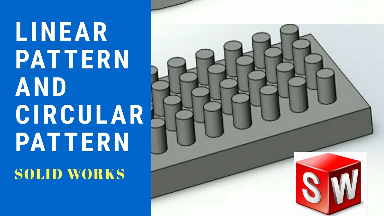 circular pattern solidworks | linear pattern solidworks | solidworks tutorial #mechepisode #design