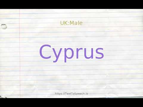 How to pronounce cyprus