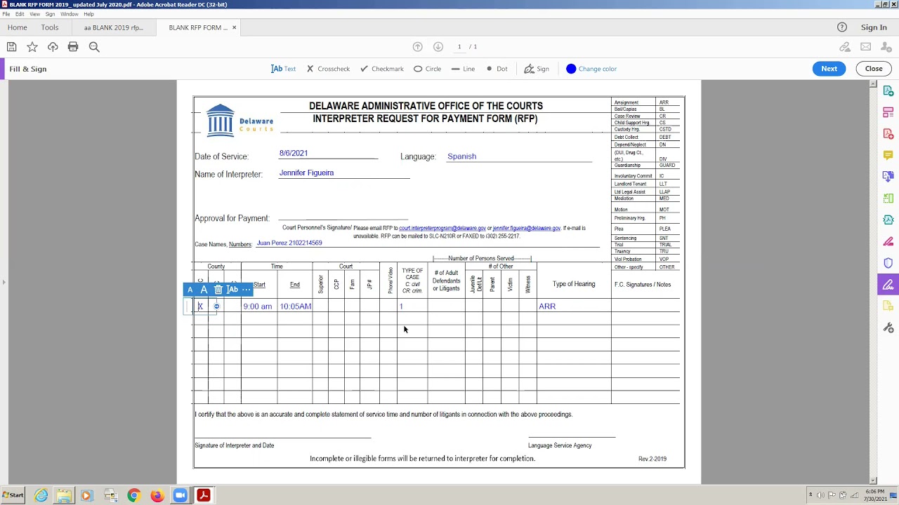 How to fill out an RFP in pdf on your computer
