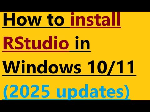 How to install RStudio in Windows 11