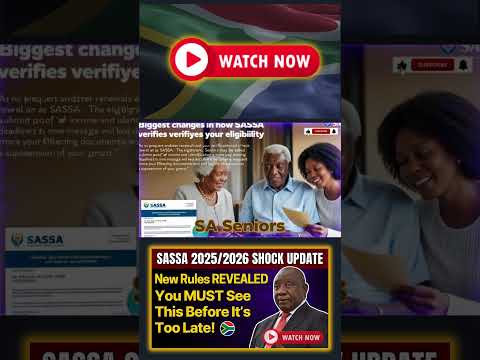 SASSA 2025/2026: Urgent Grant Rule Changes REVEALED – Don’t Miss What You MUST Know!