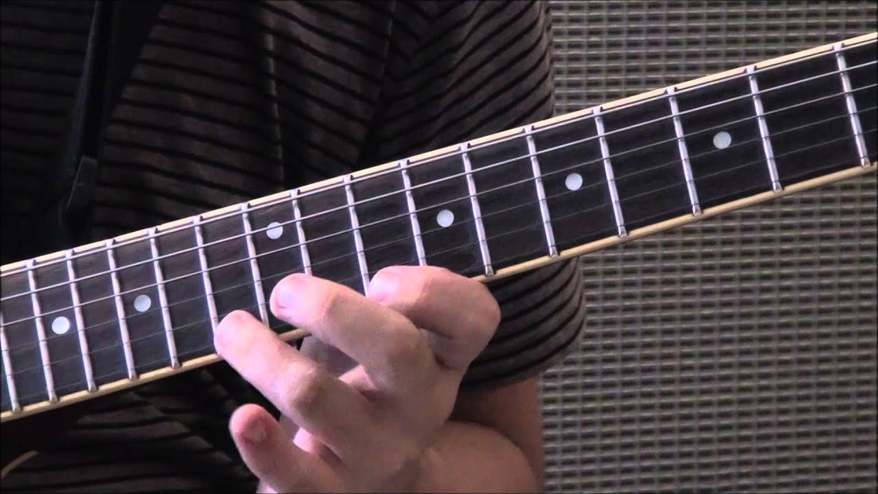 Db Phrygian nat 3 Scale (3 notes per string) guitar