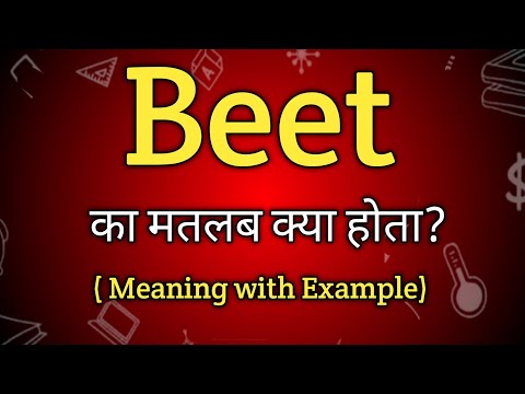 Beet Meaning in Hindi | Beet Ka Matlab kya Hota hai | English to Hindi dictionary