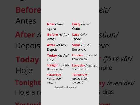 PALAVRAS MUITO ÚTEIS EM INGLÊS