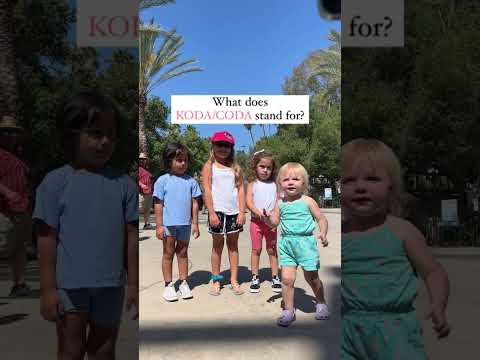 What does KODA/CODA stands for? #CODA #deaf #signlanguage