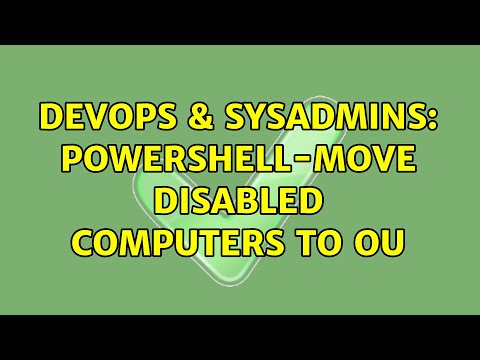 DevOps & SysAdmins: Powershell-move disabled computers to OU (2 Solutions!!)