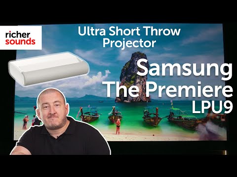 Big Screen ANYWHERE! Samsung "The Premiere" LPU9 Ultra Short Throw Projector | Richer Sounds