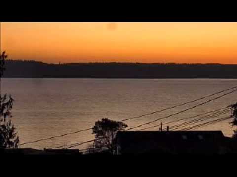 Video Clip of Time Lapse Filmed from Camano Island, WA. Whidbey Island. Seattle Puget Sound