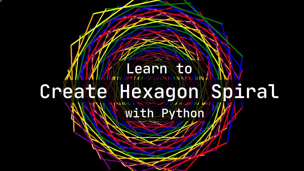 Python Turtle -3 | Creating Hexagon Spiral | Inside Python