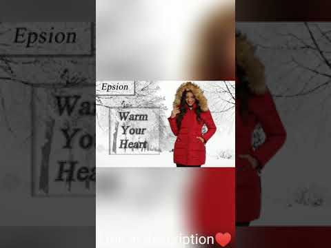 Epsion Women's Hooded Thickened Long Down Jacket Winter Down Parka Puffer Jacket