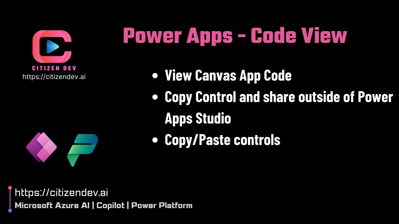 Power Apps: Code View | YAML Format