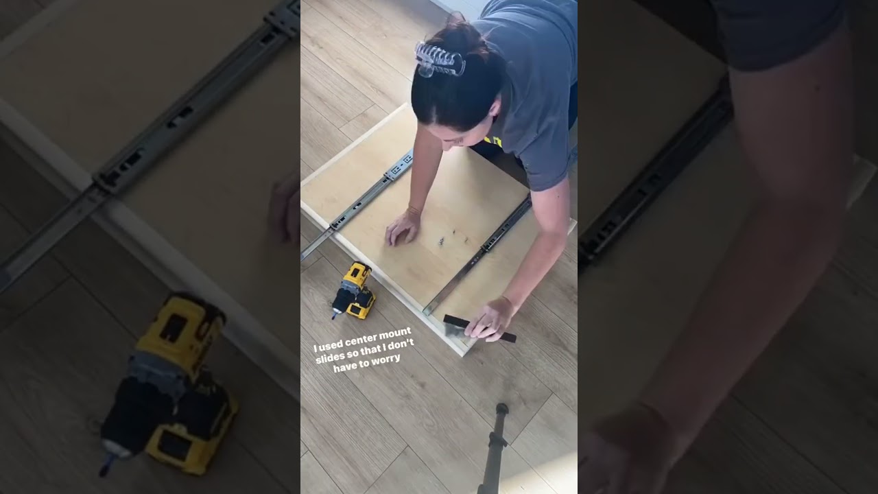 DIY drawer pull out with VADANIA VA1045 slides❤