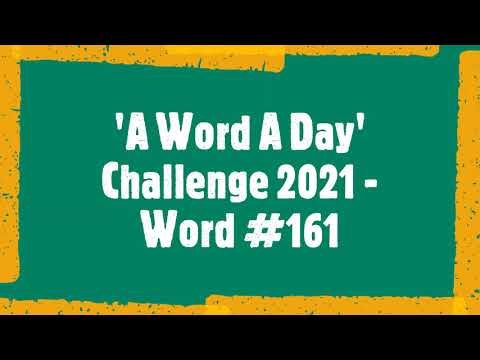 Word#161 #senile #senility/etymology, meaning, examples, sentences/A Word A Day Challenge 2021