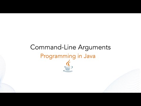 Command-Line arguments in java