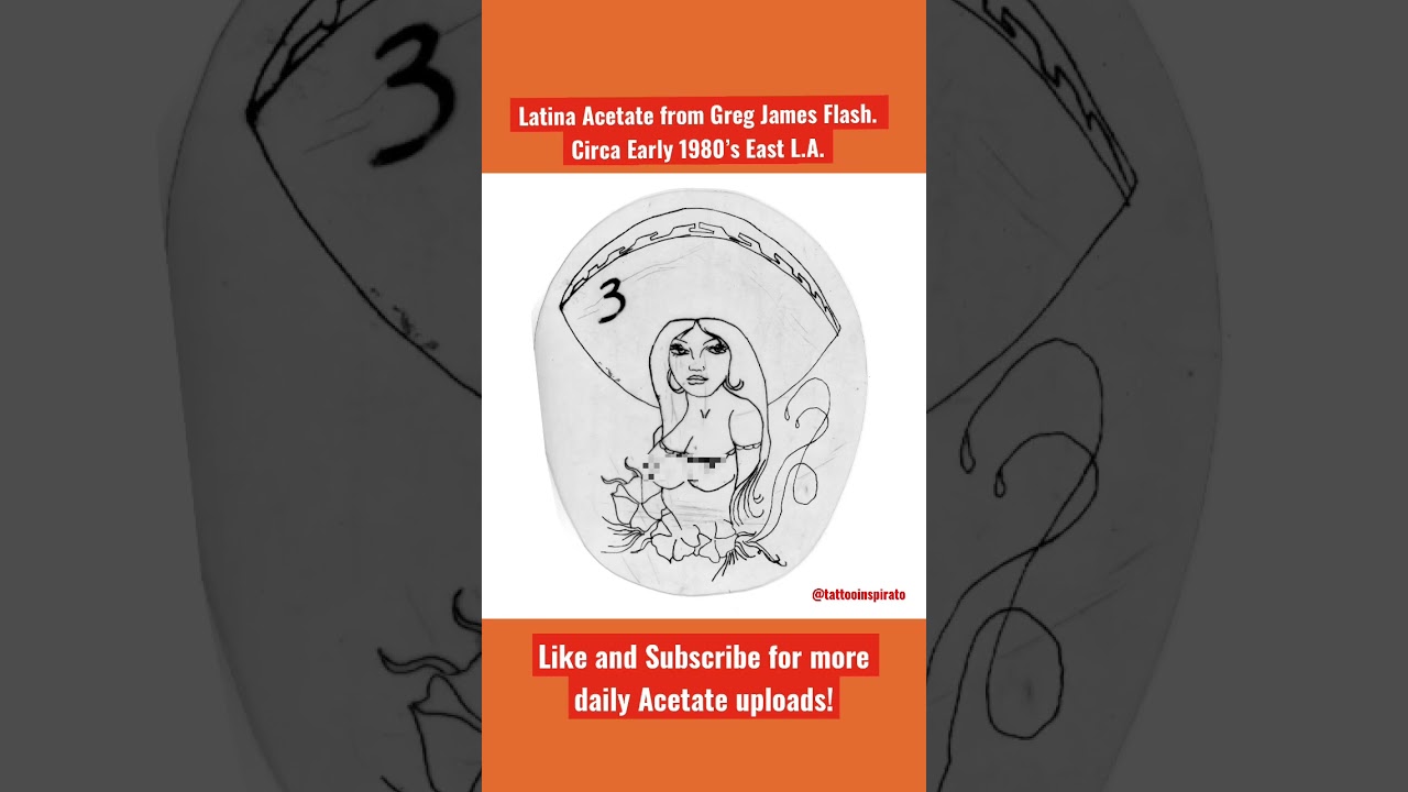 Amazing pinup girl acetate. From original flash from Greg James. Circa early 1980’s | East L.A