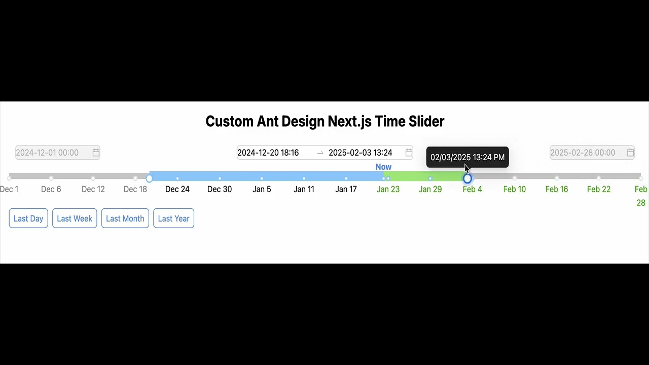 Custom Build React-Based Time Slider Component