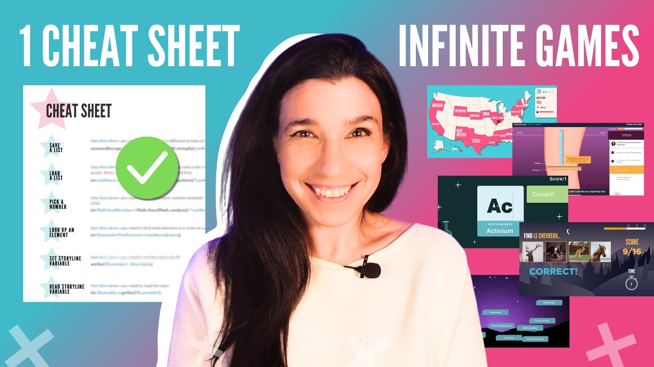 Steal my cheat sheet and create infinite training games