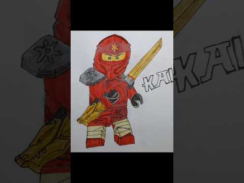ColouringLego Ninjago Kai #drawing #legoninjago #lego