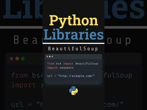 What is BeautifulSoup and how to parse html in python #python forbeginners#datascience on