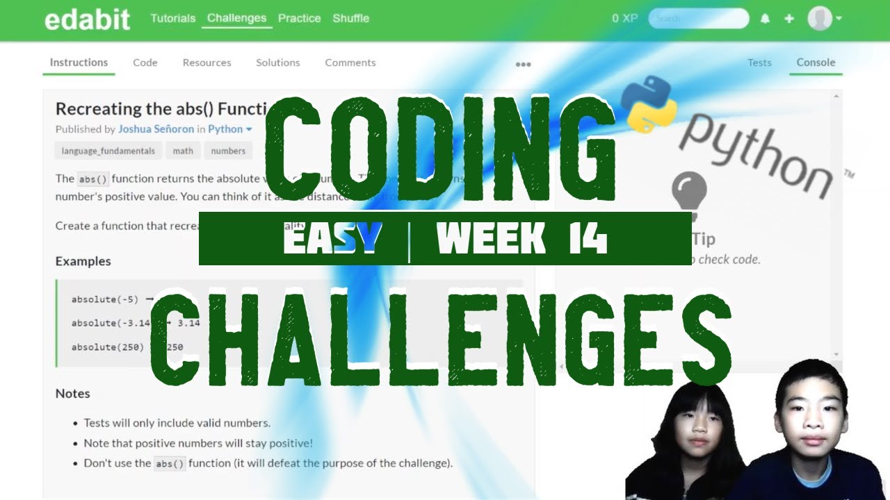 Learn to Code Python | Coding Challenges in Easy Week 14
