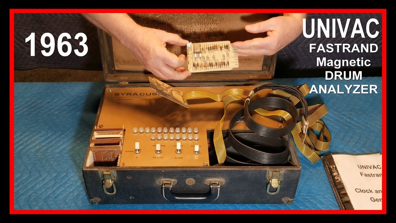 Computer History: UNIVAC FASTRAND MAGNETIC DRUM Analyzer & Calibrator 1963 Sperry Rand Clock Sector