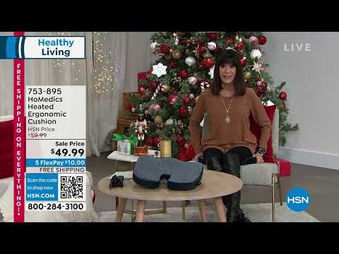 HoMedics Heated Ergonomic Cushion