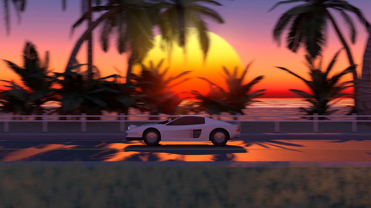 Sunset Drive 4k (Wallpaper Engine)