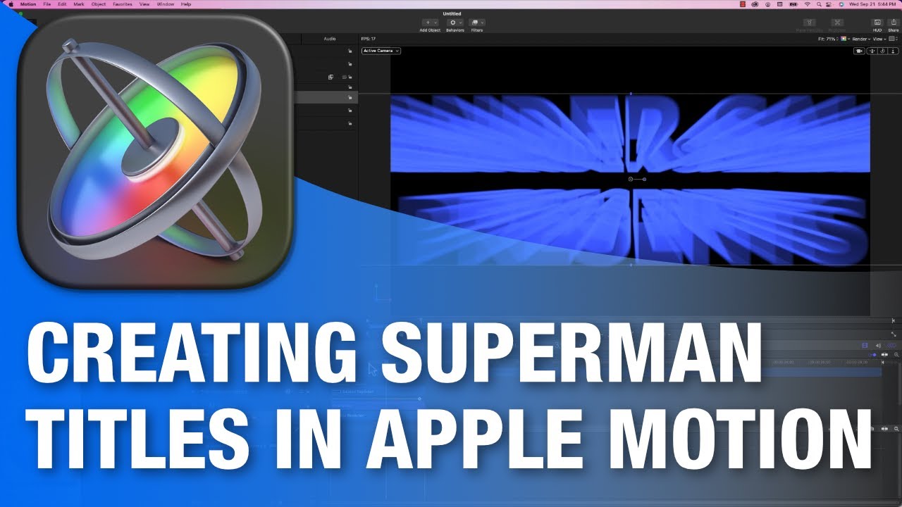Creating Superman Titles in Apple Motion using the Replicator