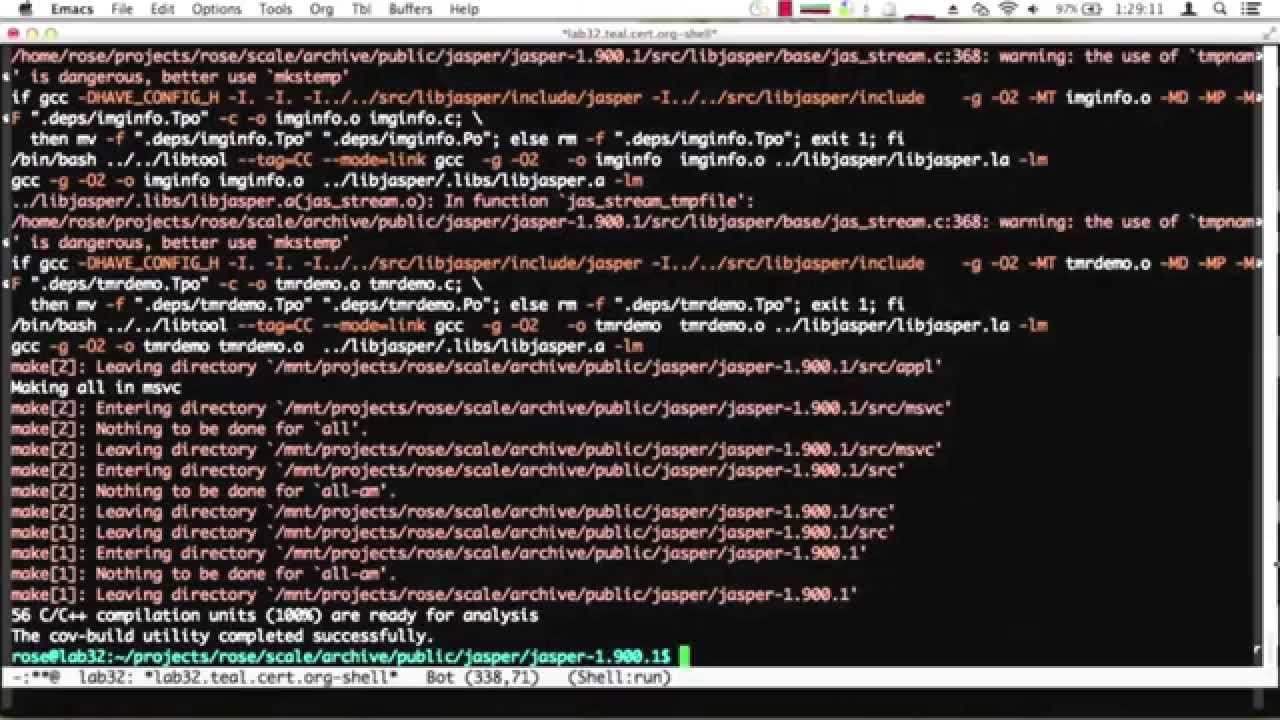 Source Code Analysis Laboratory (SCALe) Demo: Coverity