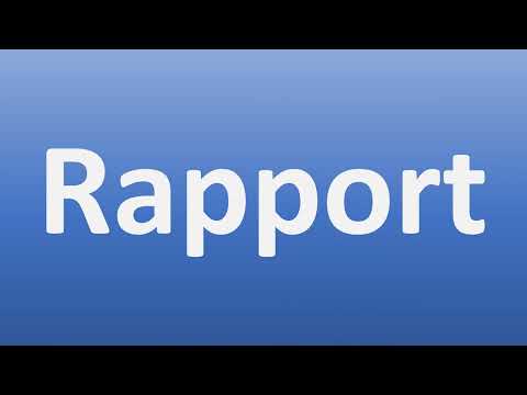 How to Pronounce Rapport