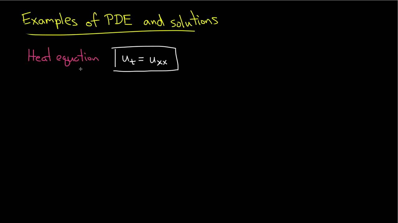 PDE 1 | Introduction