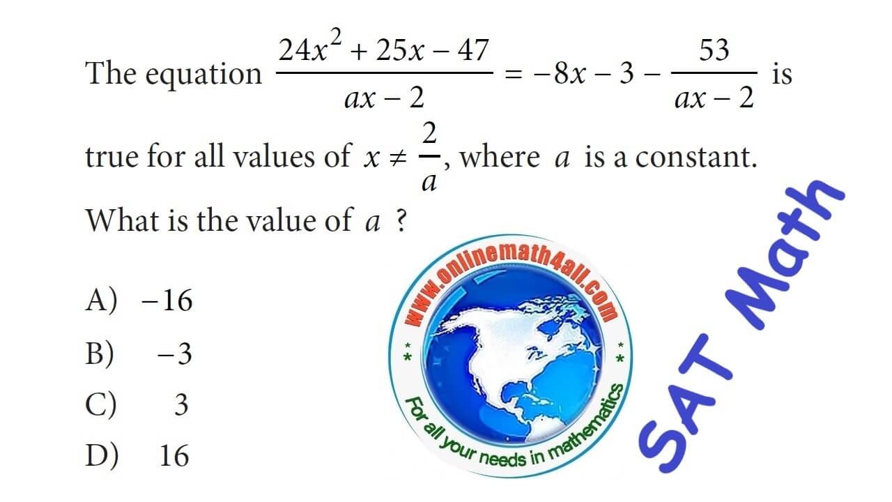 Crack the Code Solving for Unknowns in SAT Math Equations Quickly