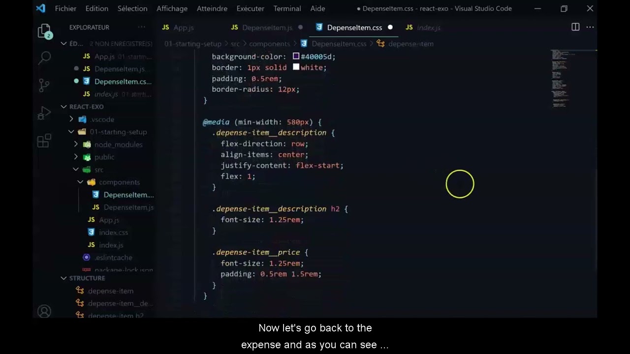 Learn React 3 11 Add basic CSS styling