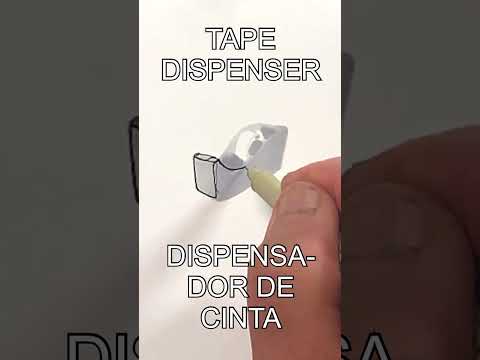 Learn Spanish! ¡Aprenda Inglés! TAPE DISPENSER : EL DISPENSADOR DE CINTA