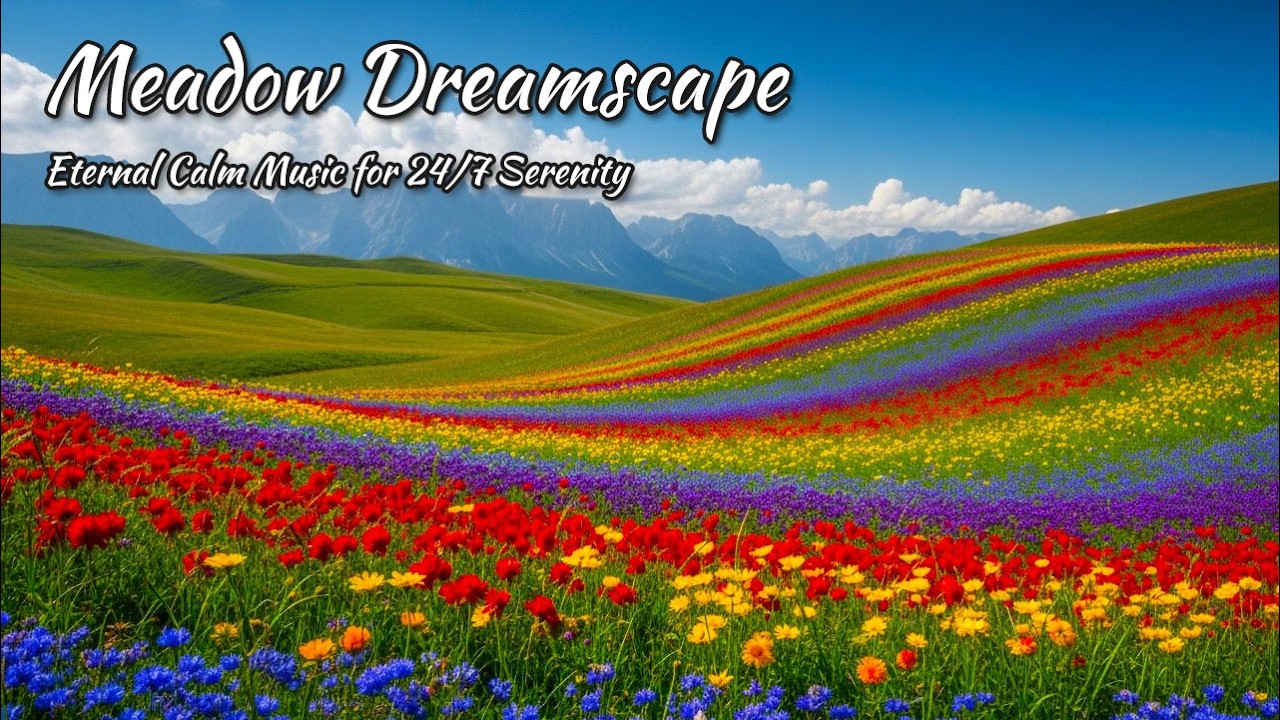 🔴 LIVE:  Meadow Dreamscape: Eternal Calm Music for 24/7 Serenity