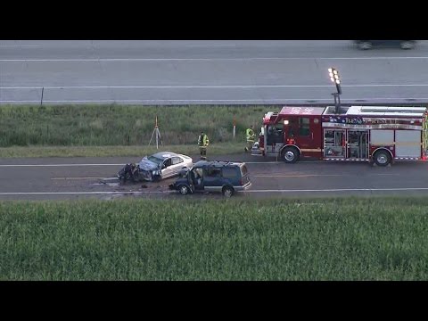 RAW VIDEO: AIRTRACKER 7 over head-on crash on Colfax Ave.
