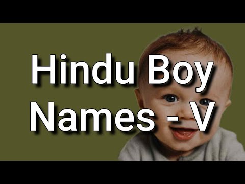 200 Hindu Boy Names and Meanings, Starting With V 