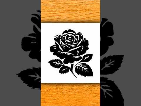 Black Rose Art | Stunning Black Ink Rose Drawing 🌹 | Trending Tattoo Design 2025