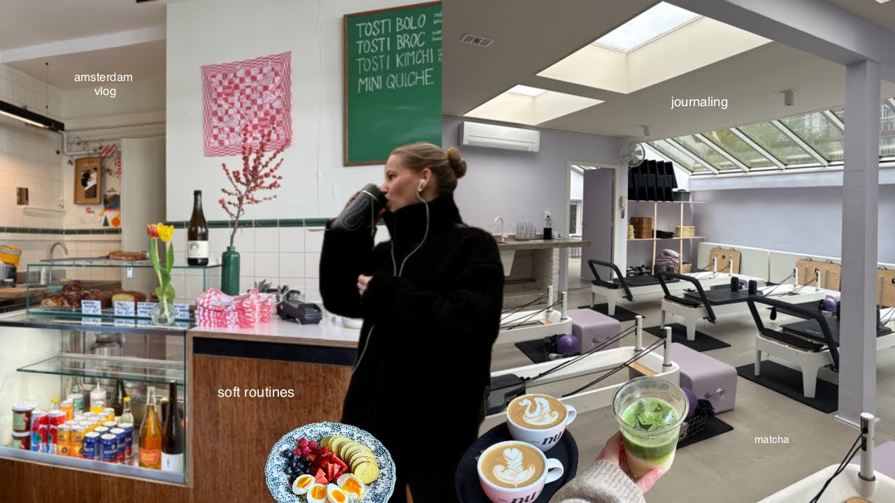 soft routines, matcha & journaling