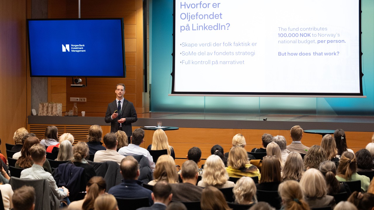 Slik bruker Oljefondet sosiale medier strategisk | Halvor Njerve | Norges Bank Investment Management
