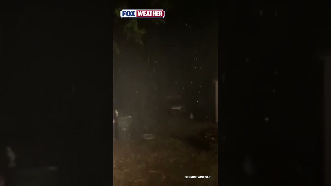 Thunderstorms Punch Torrential Rain and Lightning Into Clearwater, Kansas