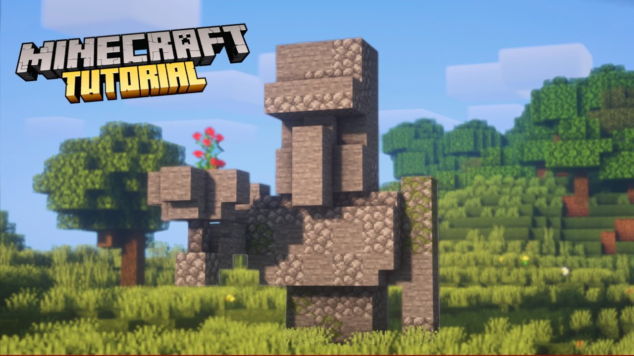 Minecraft | How to build an Iron Golem Statue | Tutorial