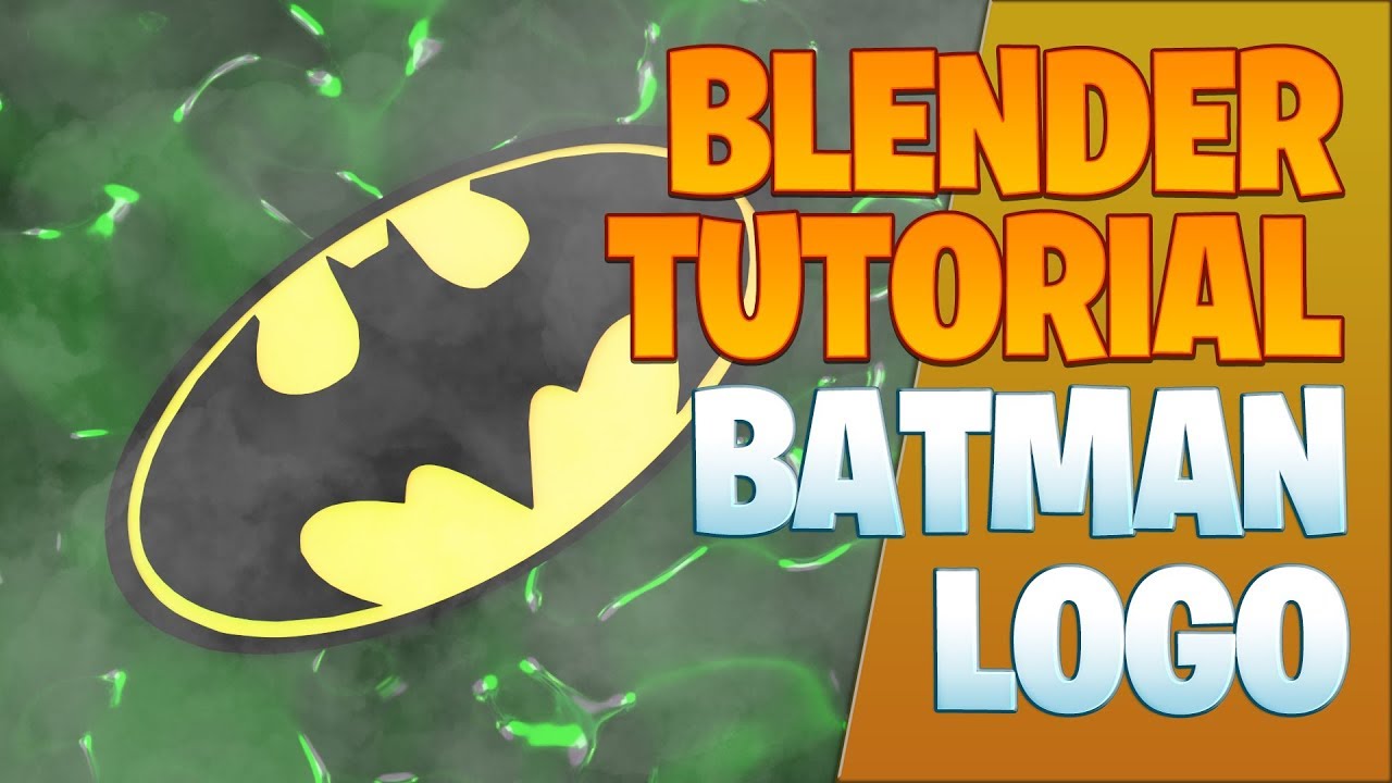 Batman logo from SVG - Blender 2.8 Tutorial